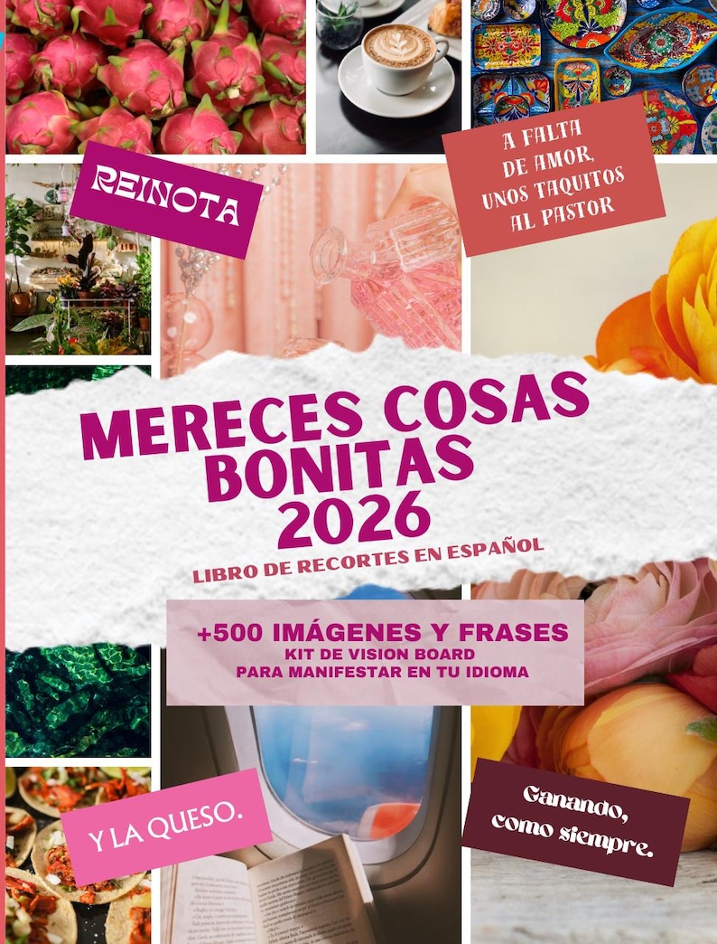 Vision Board Digital 2026 Spanish: +500 Latin Demonstration Cutouts ...