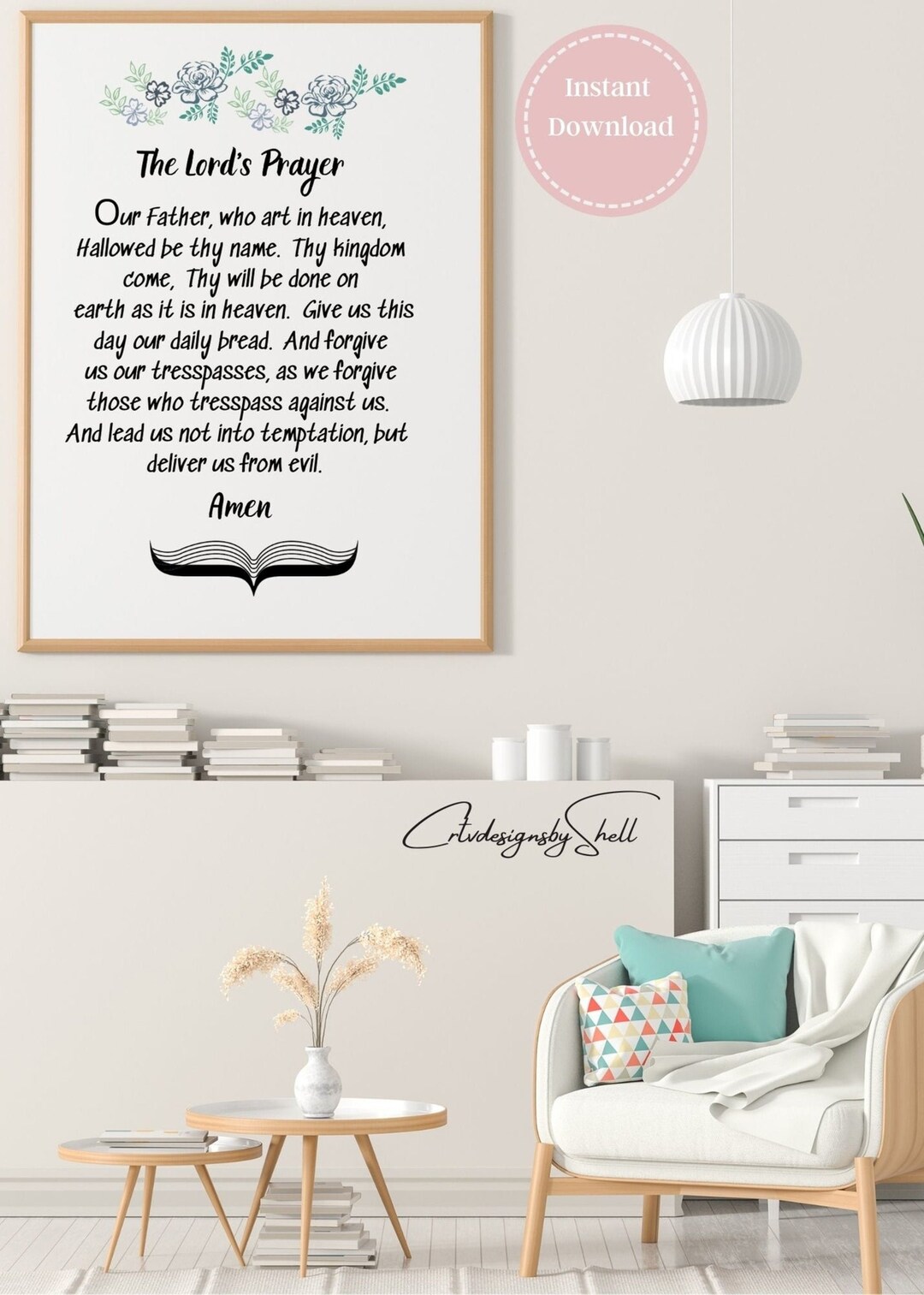 The Lord's Prayer Wall Art Religious Inspirational - Etsy
