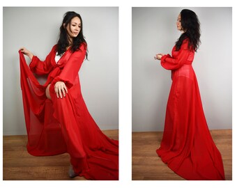 Sheer Red Lingerie - Etsy