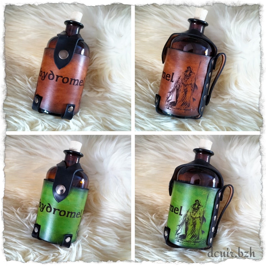 Bottle 50cl mead, Druid, Costume Accessory, Cosplay, Decoration - Etsy