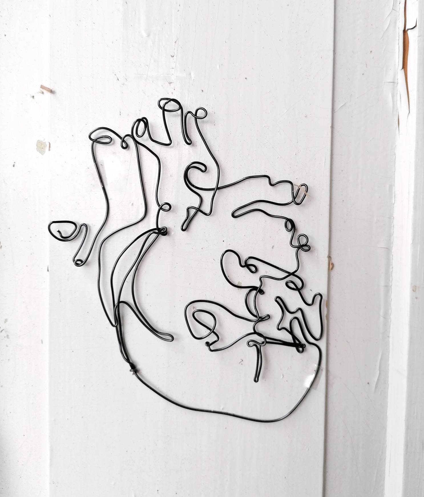 Wire Heart Sculpture Wire Anatomy Wall Art Anatomical - Etsy UK