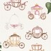 Watercolor Fairytale Carriage Clipart Princess Carriage - Etsy