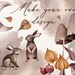 Autumn Watercolor Clipart: Fall Leaves, Bunny, Birds (PNG Files) - Etsy