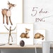 Baby Deer Watercolor Animal Clipart Nursery Art Kids - Etsy