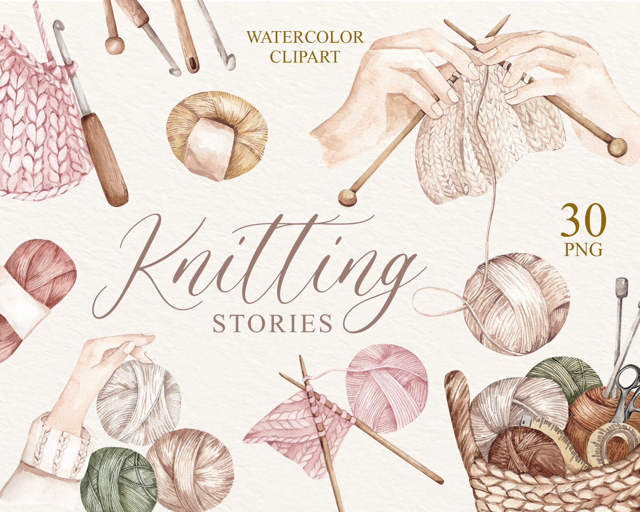 Crocheting And Knitting Clipart