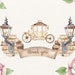 Watercolor Fairytale Carriage Clipart, Princess Carriage Clipart, Royal ...