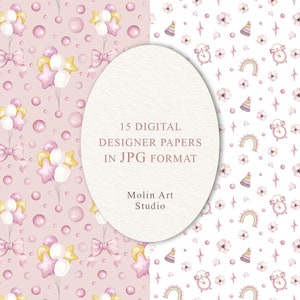 Watercolor Rocking Horse Clipart, Horse Pattern, Digital Paper Pack ...