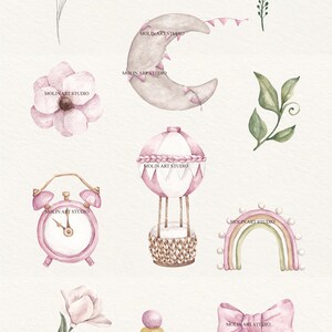 Watercolor Rocking Horse Clipart, Baby Toys Clipart, Baby Shower ...