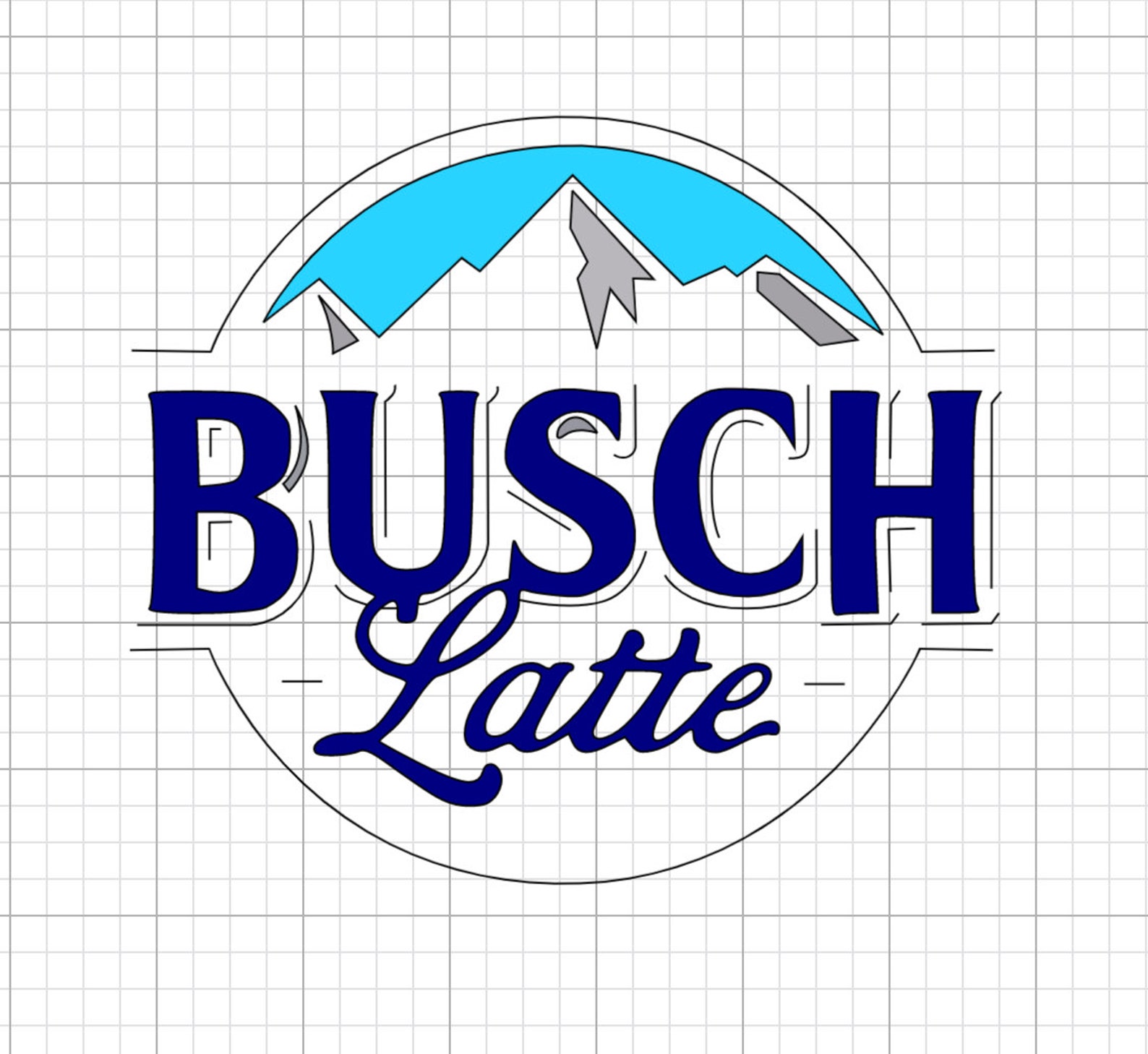 SVG Busch Latte layered for cricut and silhouette | Etsy