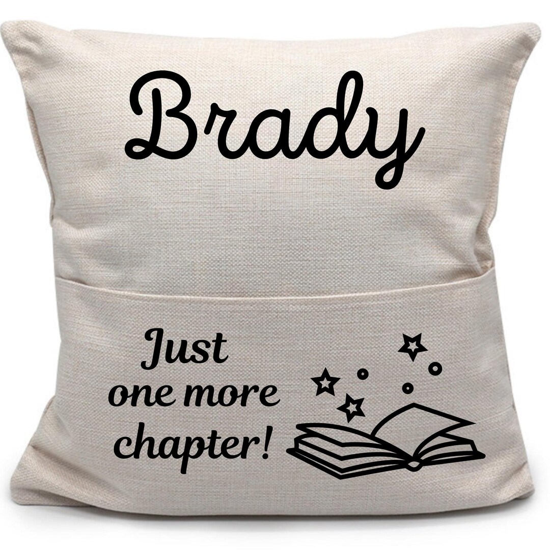 Personalized Reading Book Pillow: Kids Reading Nook Pillowcase With ...