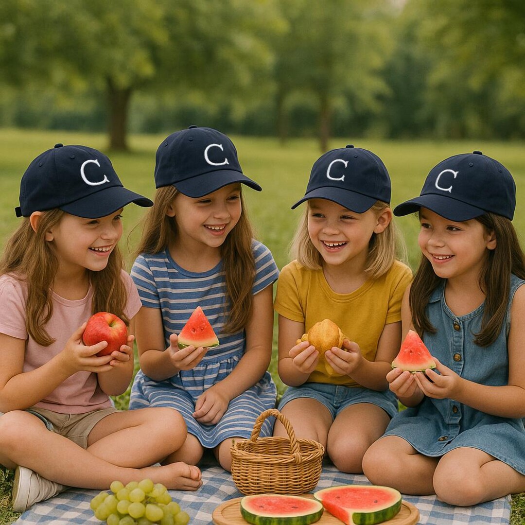 3D Puff "c", Letter Hats, Initial Cap, Monogramed Hats. Custom Color ...
