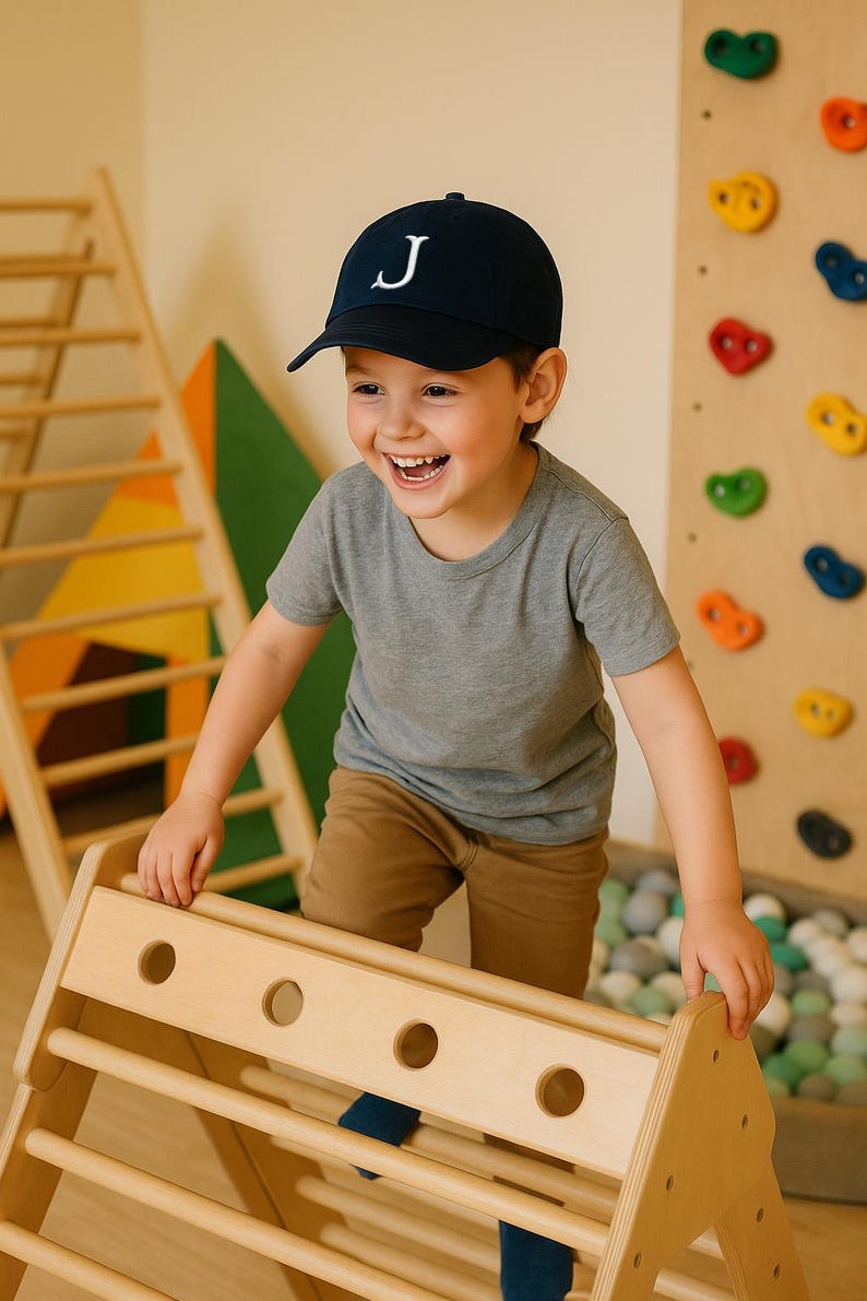 Custom Letter J Hat, 3D Puff Embroidery, Monogrammed Cap, Cotton Blend ...