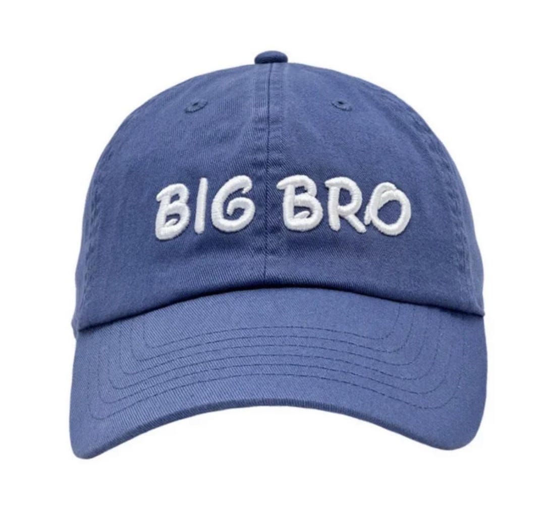 3D Puff "big Bro" Embroidery Baseball Hats,custom Adult and Children ...