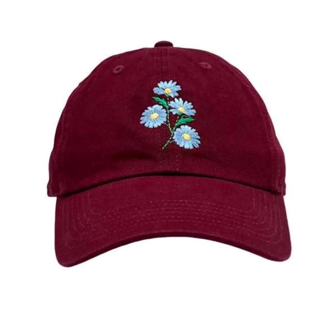 Embroidery "daisy" Hats, Custom Adult and Children Embroidery Baseball ...