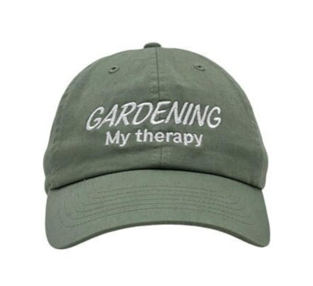 Adults "gardening MY THERAPY " Embroidery Baseball Hats,custom ...