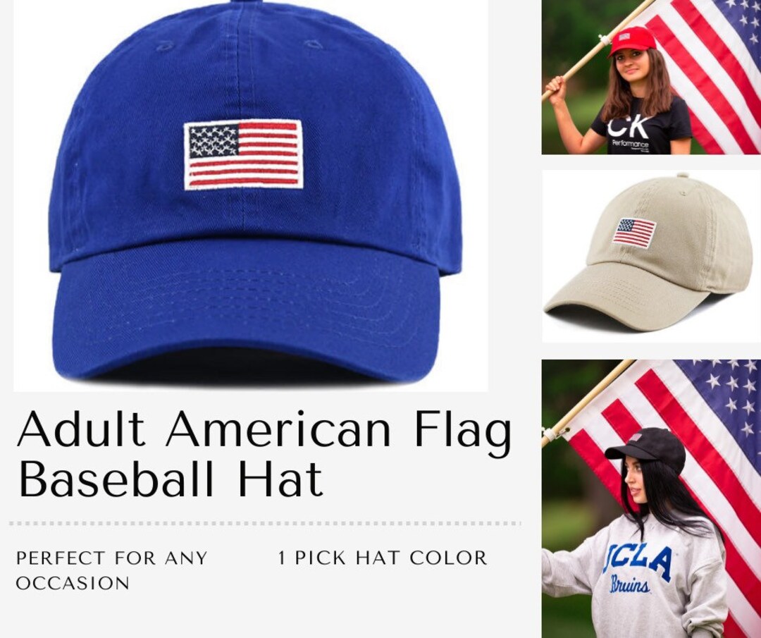 American Flag Baseball Cap USA for Men Women Teens | Embroidered Hat US ...