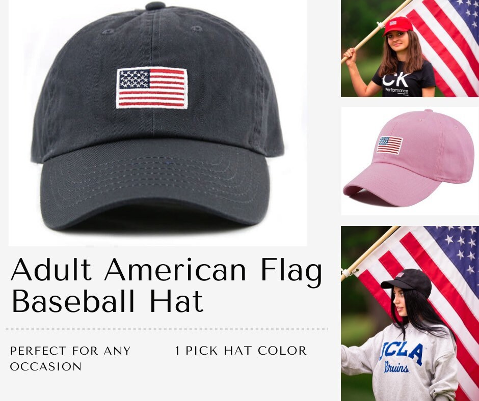 American Flag Baseball Cap USA for Men Women Teens - Etsy