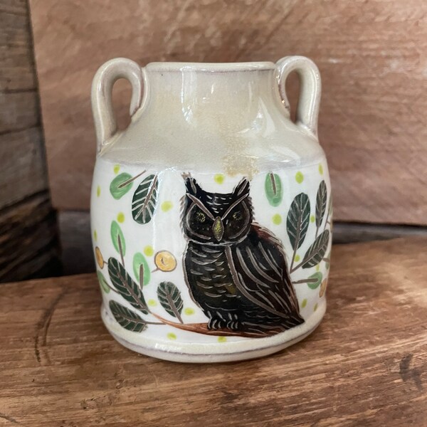 Pottery Owl - Etsy