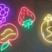 Fruit Neon Light SignCustom Neon Sign Strawberry Watermelon | Etsy