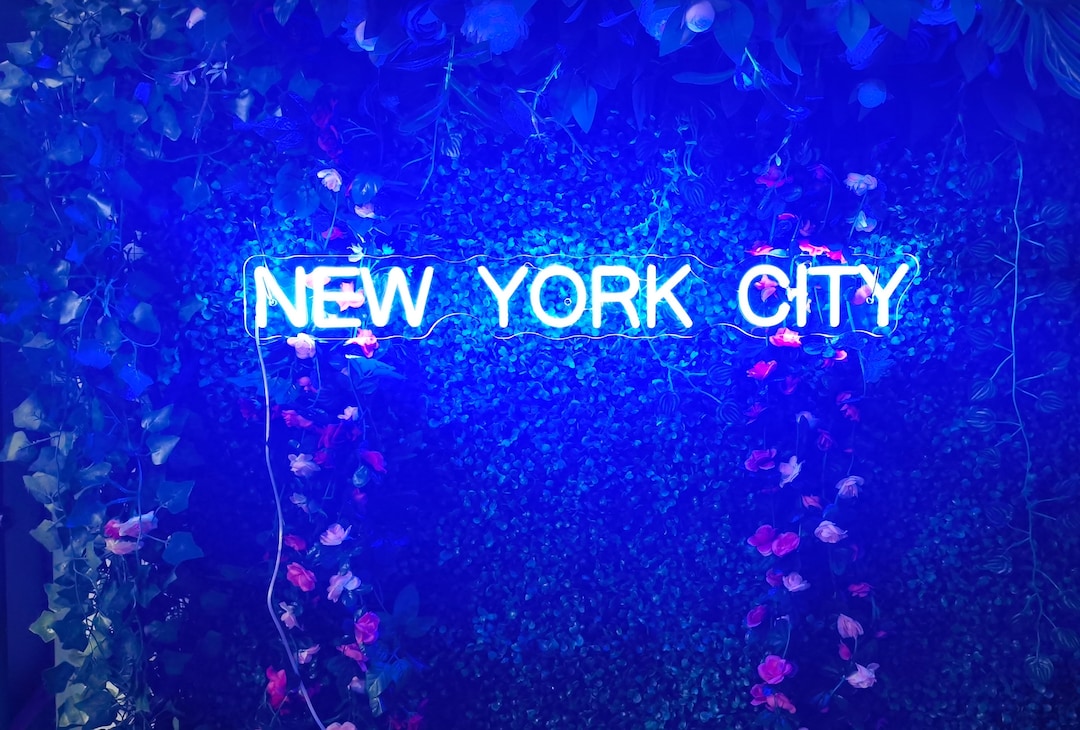 New York City Neon Sign, NYC City Custom Neon Sign for Bar Home Bedroom ...