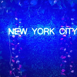 New York City Neon Sign, NYC City Custom Neon Sign for Bar Home Bedroom ...
