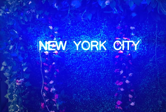 New York City Neon Sign NYC City Custom Neon Sign for Bar - Etsy