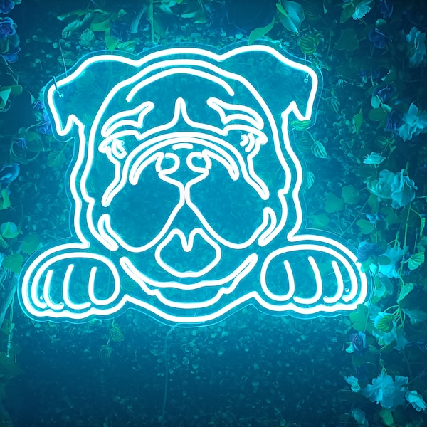 Customized Neon Dog Sign - Etsy