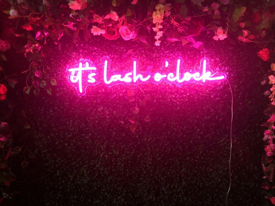 Lash Room Neon Sign Custom Neon Light Salon Bar Shop Name Neon Sign ...