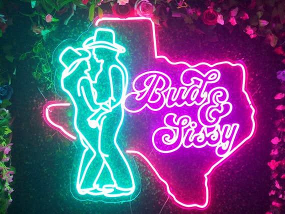 Texas Neon Sign Neon Sign LED Light for Wedding Name Room | Etsy