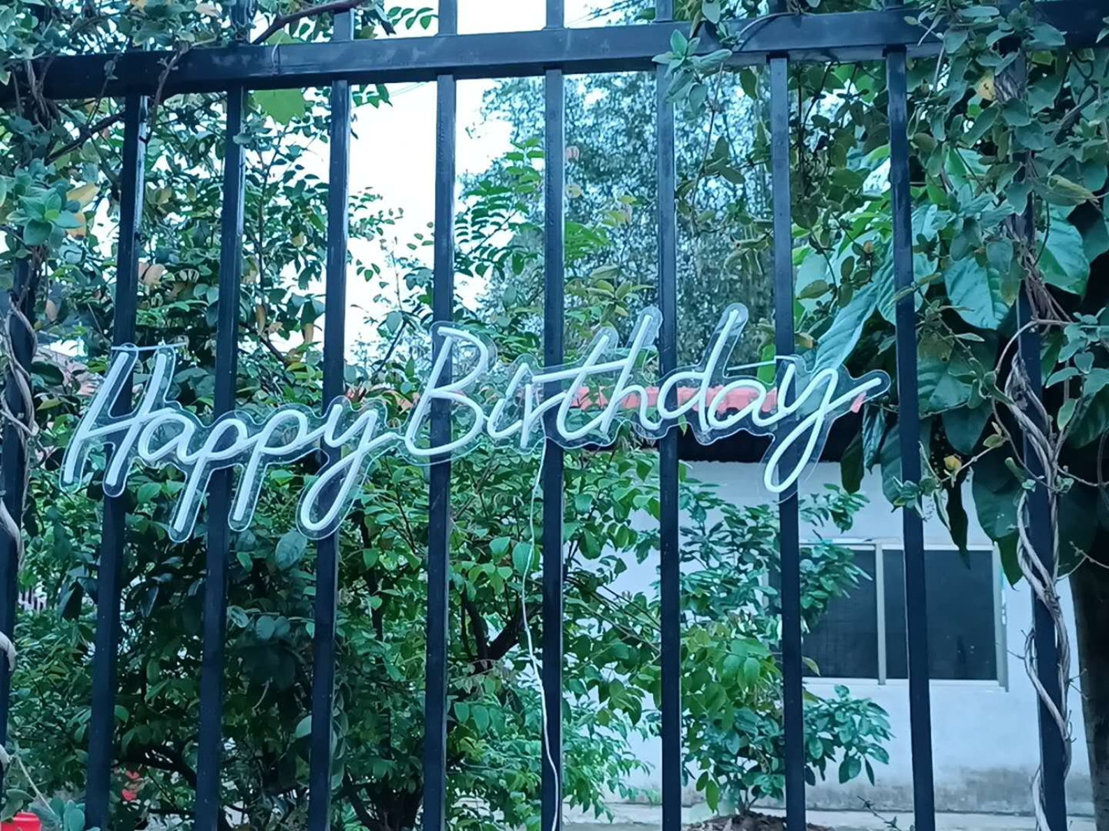 Custom Neon Sign Happy Birthday Neon Light Sign Decor Home Led - Etsy