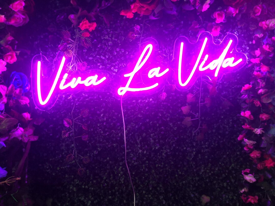 Viva La Vida Custom LED Neon Sign: Wedding Party Decor - Etsy