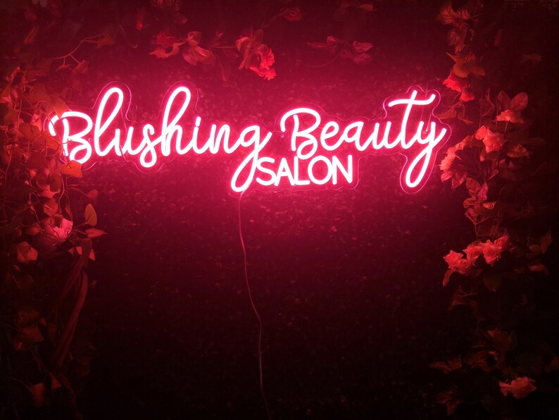 Beauty Salon Neon Sign Beauty Salon Sign Beauty Salon Wall - Etsy
