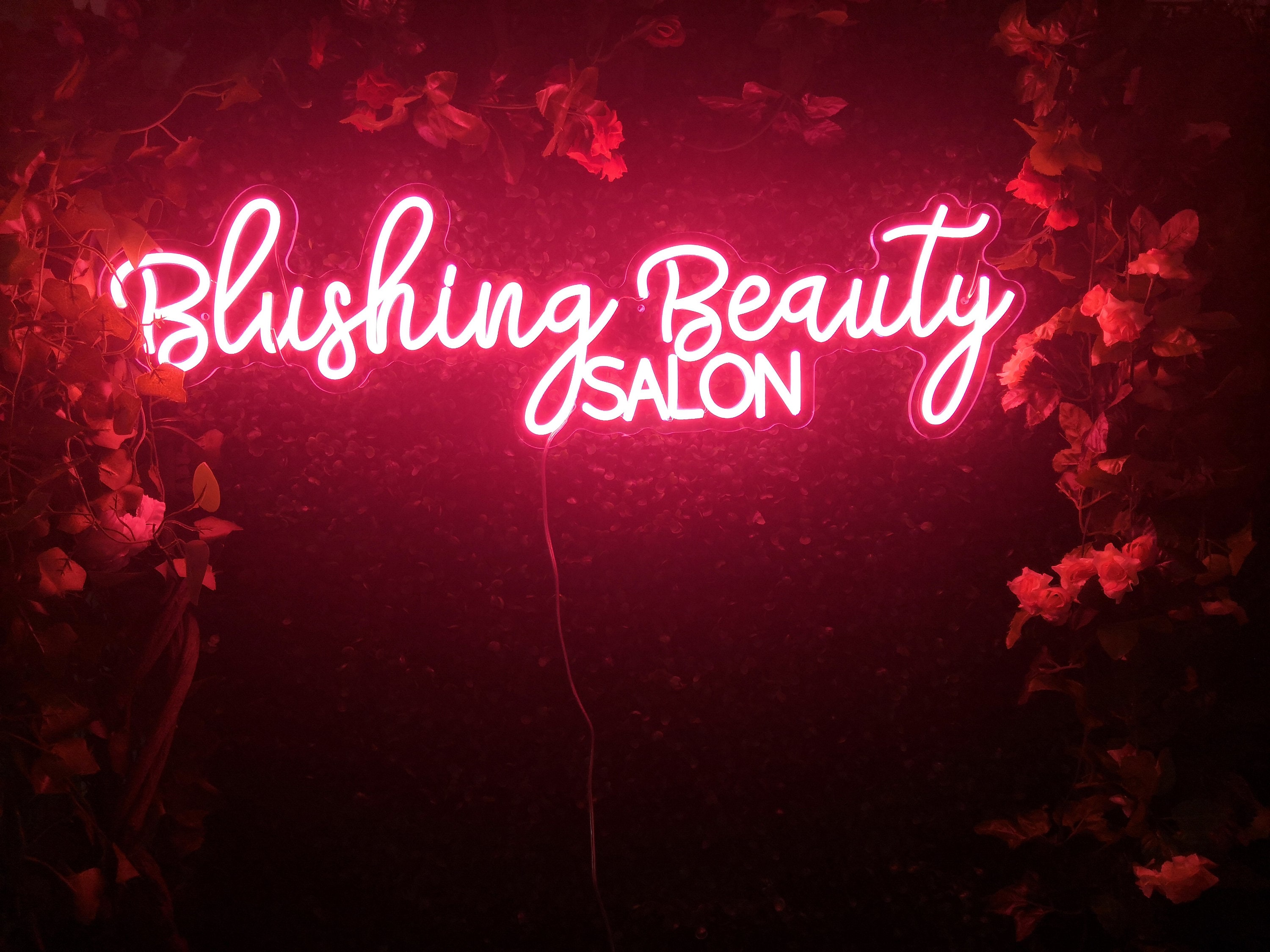 Beauty Salon Neon Sign Beauty Salon Sign Beauty Salon Wall | Etsy