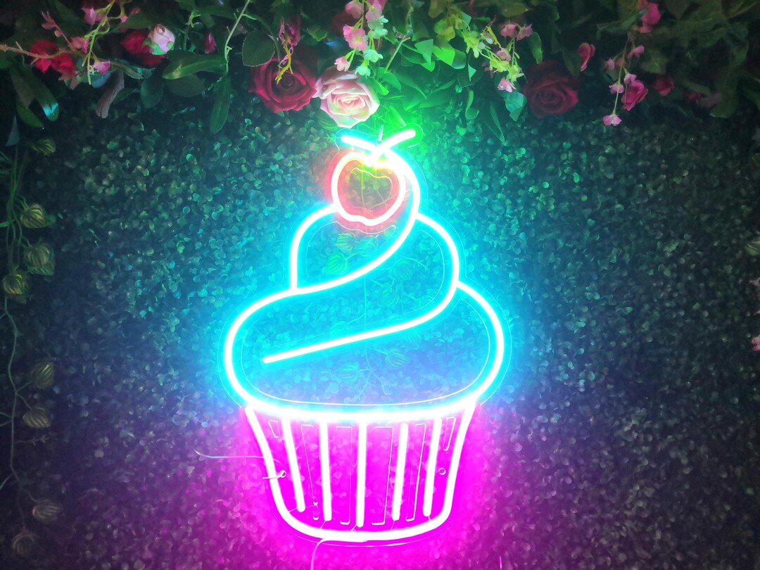 Bakery Neon Sign, Cupcake Neon Sign, Dessert Led Sign, Ice Cream Cake ...