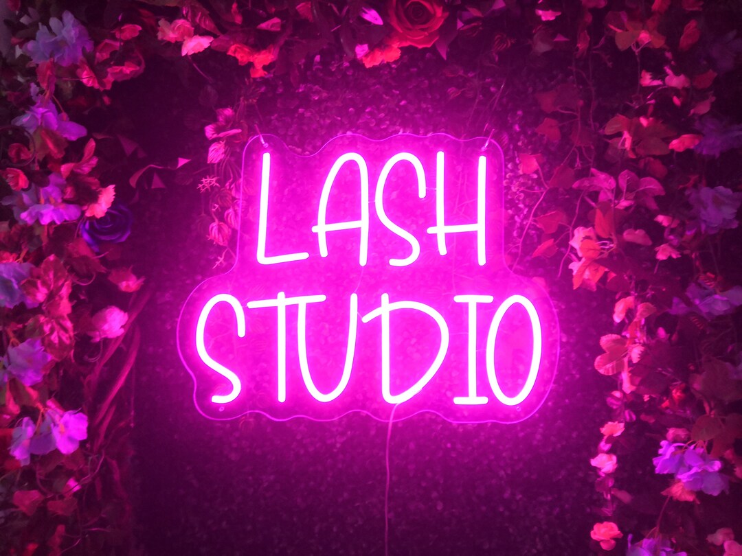 Lash Studio Neon Sign, Lash Room Neon Sign Custom, Lash Office Led ...