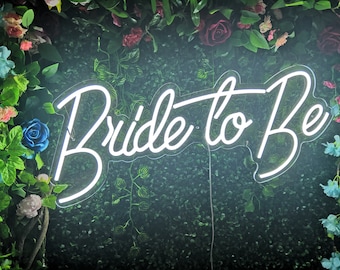 Bride to Be Neon Sign – LED Light Decor for Bridal Shower, Bachelorette ...