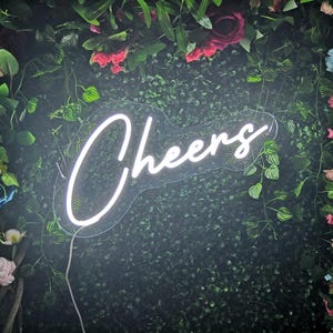 Cheers Neon Sign, Neon Sign for Wall Decor Kid Room Bar Party Wedding ...