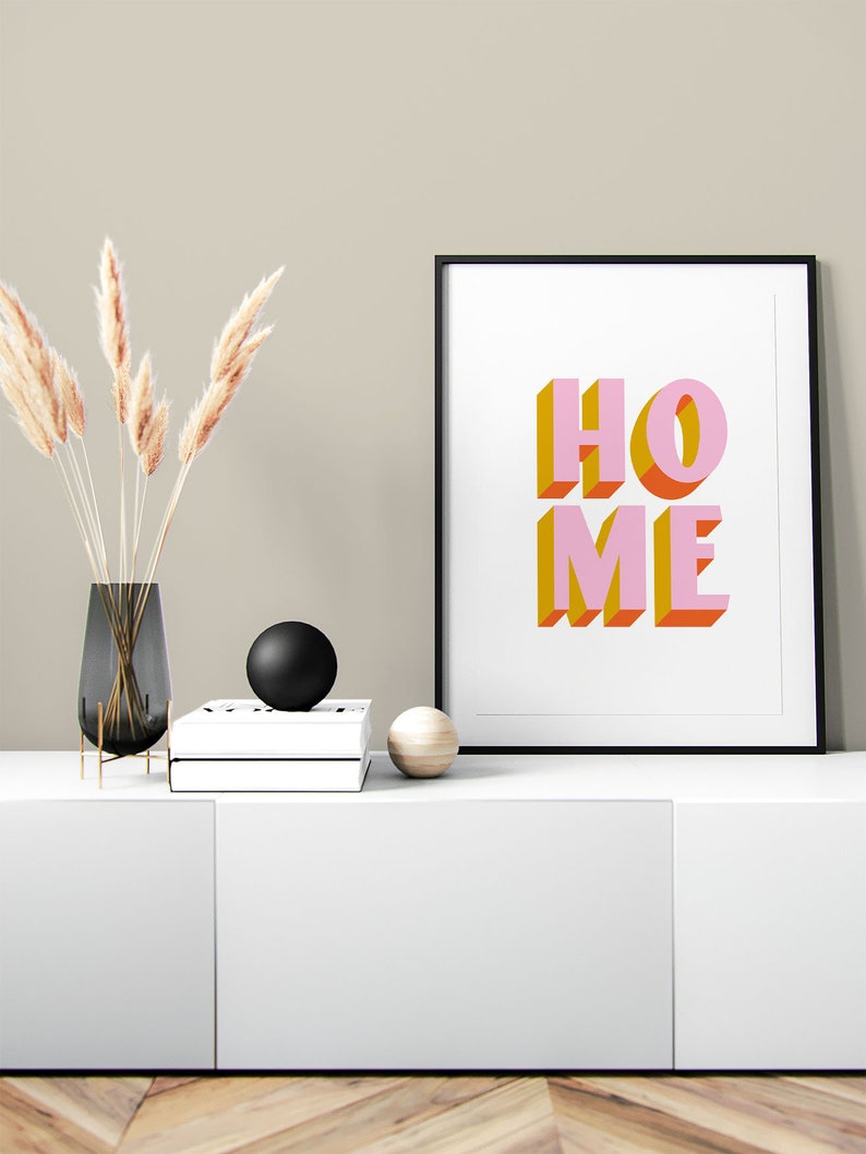 Home - Printable Poster, Instant Download, Modern Wall Art, Typography ...