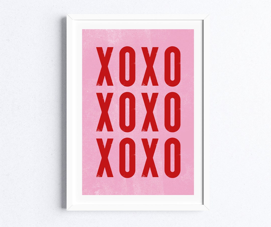 XOXO Printable Poster Instant Download Modern Wall Art - Etsy