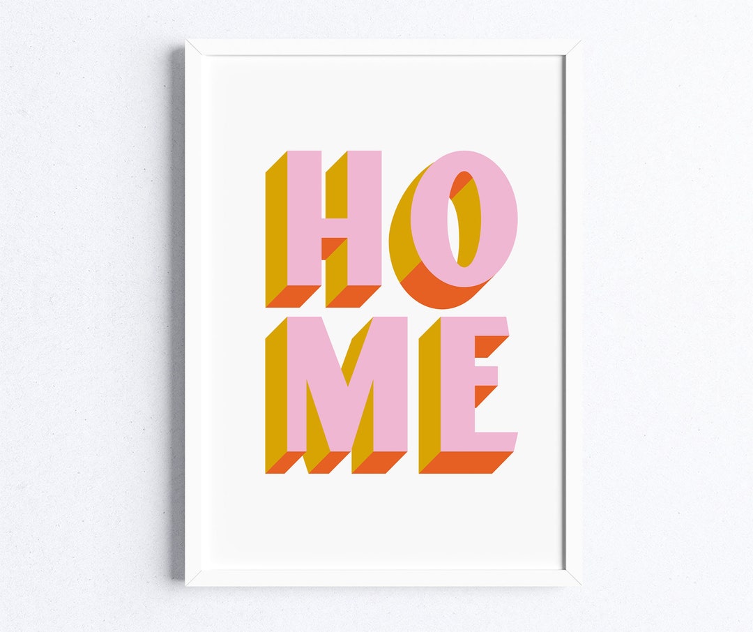 Home - Printable Poster, Instant Download, Modern Wall Art, Typography ...