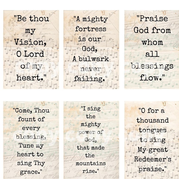 Hymn Stickers - Etsy