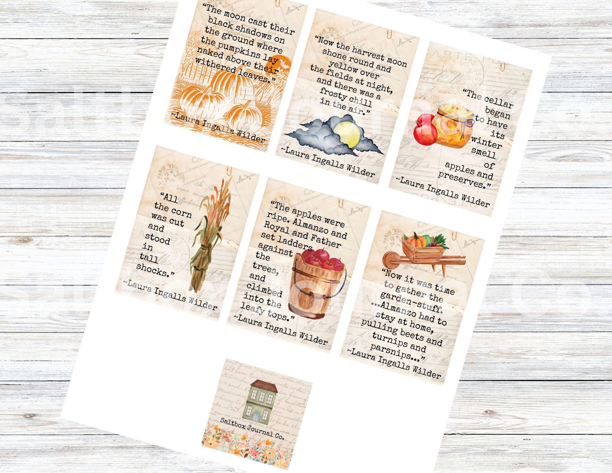 Printable Little House on the Prairie Bookmarks, Farmer Boy Quotes ...