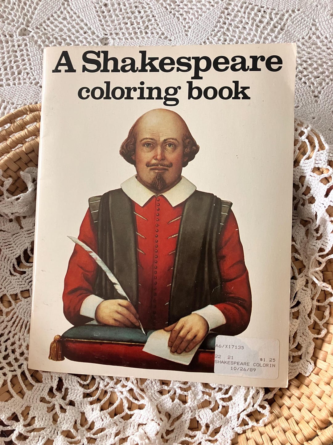 Vintage 1988, A Shakespeare Coloring Book, Vintage Coloring Book ...