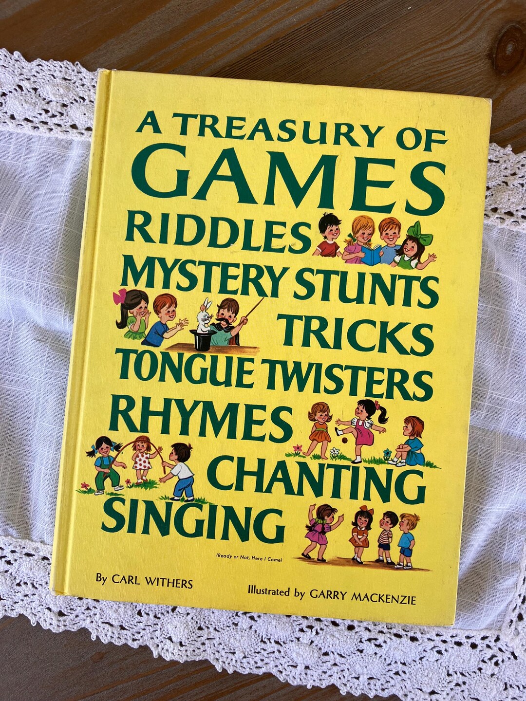 1973 Treasury of Games, Riddles, Mystery Stunts, by Carl Withers ...