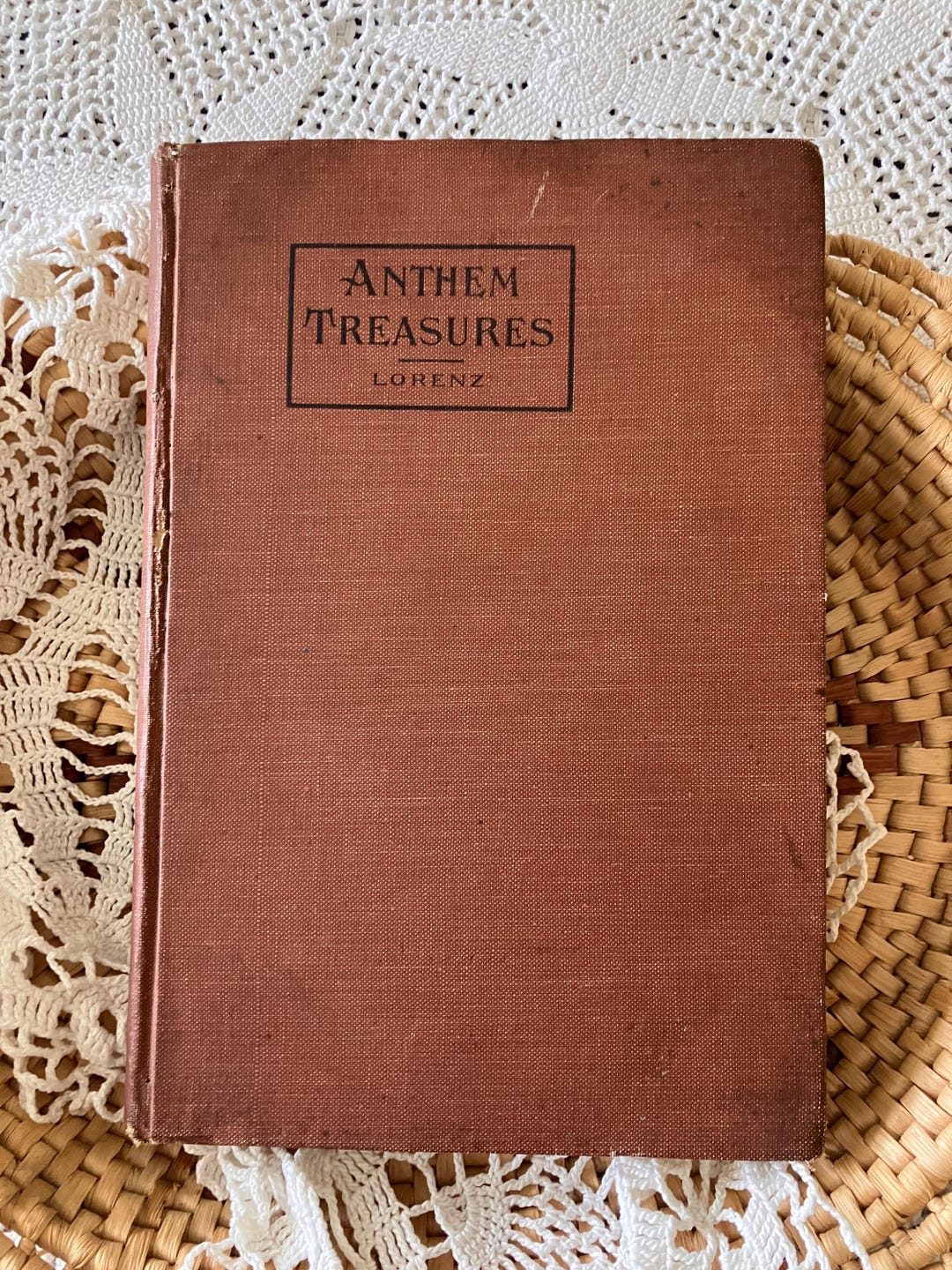 Antique Hymnal, Anthem Treasures, 1901 Hymn Book, a Collection of Easy ...