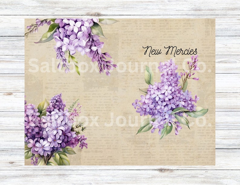 Lilac Scripture Journal Pages: Printable Bible Journaling (digital ...