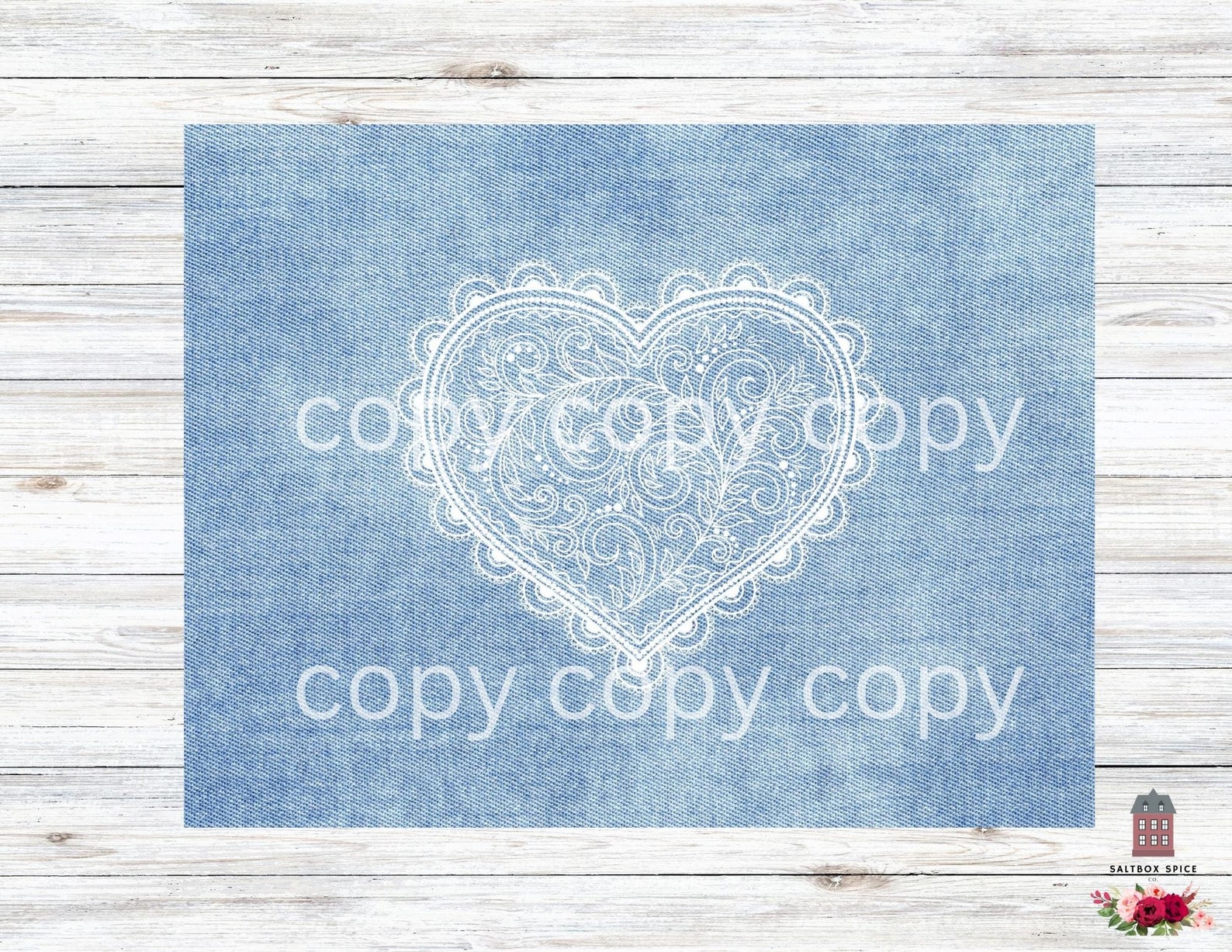 Denim and Lace Journal Pages, Printable Denim Pages, Digital Denim Lace ...