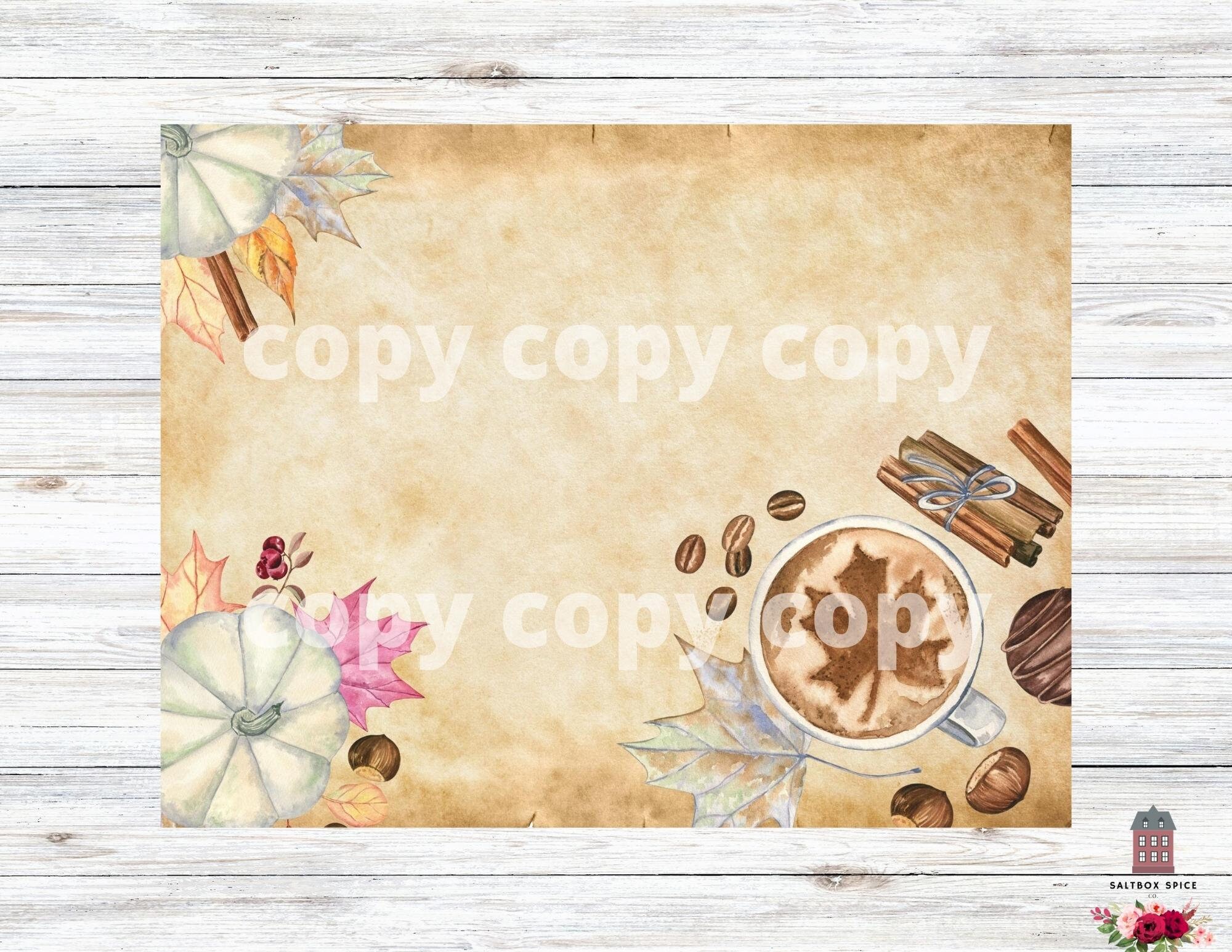 Fall Coffee Journal Pages, Autumn Coffee Journal Pages, Coffee Junk ...