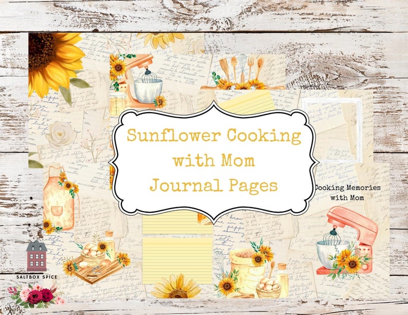 Cooking Memories With Mom Printable Journal, Mothers Day Gift, Project ...