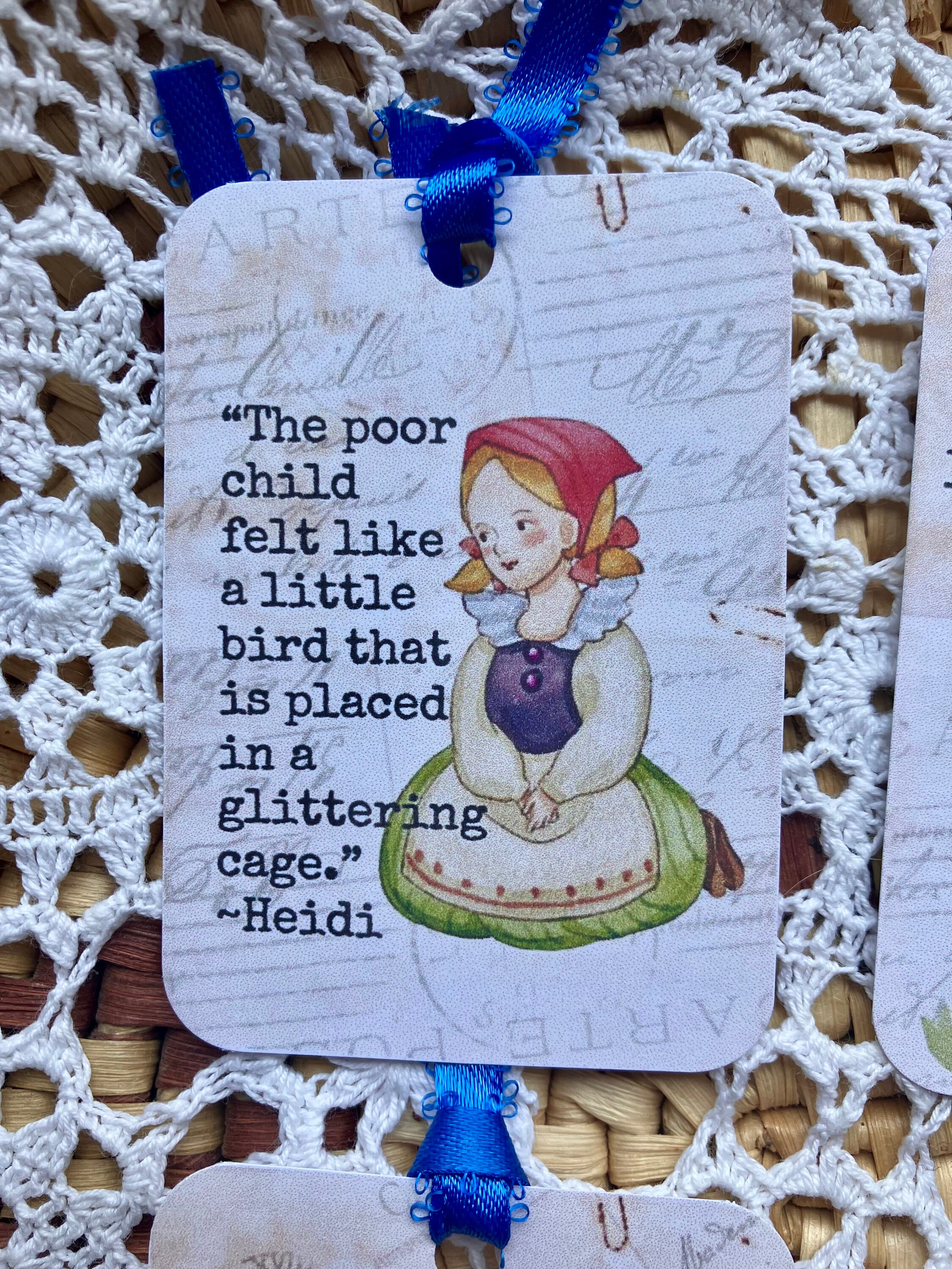 Heidi Bookmarks, Heidi Quote Gift Tags, Teacher Gift, Classroom Gifts ...